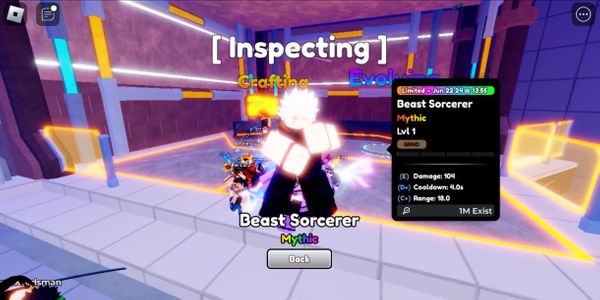 Buy Unit Beast Sorcerer - Anime Defenders Anime Defenders 2848751 | itemku