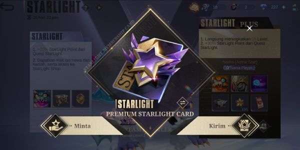 Buy Gift Item (7 Days) Starlight Card | Premium Mobile Legends 2808571 ...