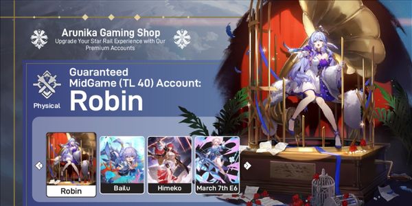 Buy Account MIDGAME ACCOUNT - ROBIN + BAILU + HIMEKO || MARCH 7TH E6 ...
