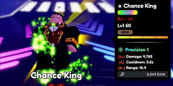 Buy Unit Shiny Chance King / Hakari EVO - Anime Defenders - Anime ...