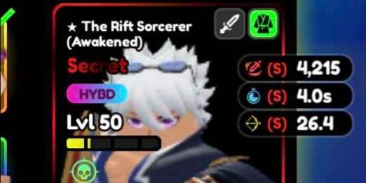 Buy Unit The Rift Sorcerer (Awakened) GOD STATS Anime Defenders 2849977 ...