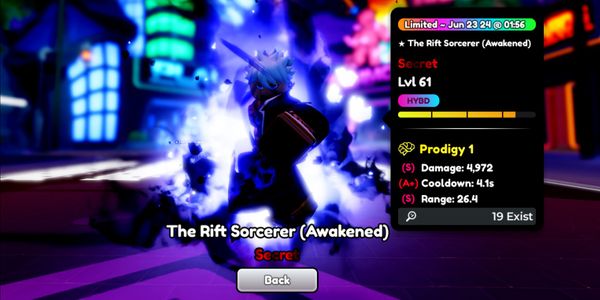 Buy Unit Gojo Evo (The Rift Sorcerer Awakened) God Stats - Anime ...