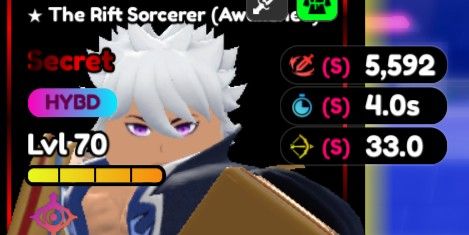 Beli Unit Secret The Rift Sorcerer(Gojo) Evo - Perfect stat Anime ...