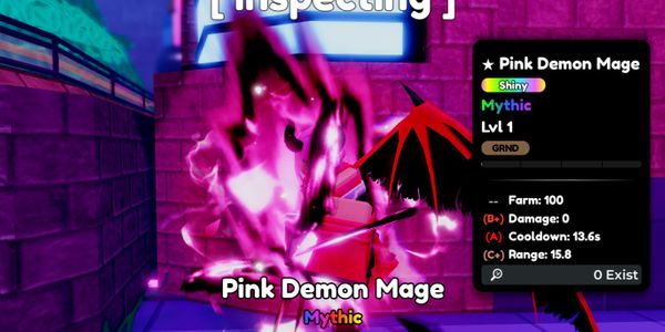 Beli Unit Shiny Pink Demon Mage Evo - Anime Defenders Anime Defenders ...