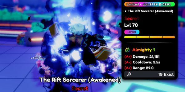 Beli Unit Gojo Evo / The Rift Sorcerer Evo Almighty - Anime Defenders ...