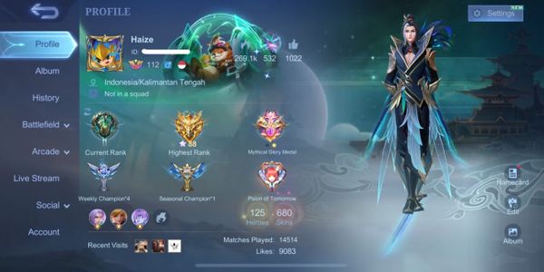 Buy Account Akun Sultan Skin 680, 11 Skin Legend, 27 Collector, 2 EXO ...