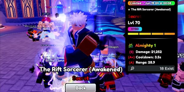 Buy Unit Rift Sorcerer (Awakened) Almighty 1 Anime Defenders Roblox ...