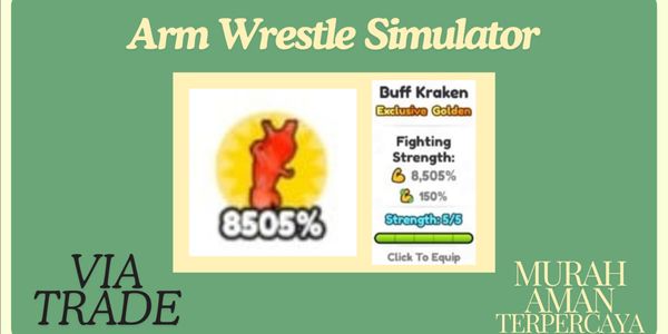 Beli Arm Buff Kraken Arm ( 8505% + 150% SUMMER EVENT BOOST) | Arm Wrestler Simulator Arm Wrestle ...
