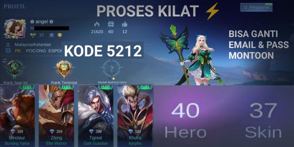 Buy Account ODET SPECIAL SKIN ACCOUNT, BELERICK RANK EPIC Mobile ...