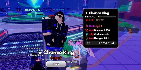 Buy Unit Chance King Good Stats - Anime Defenders Anime Defenders ...