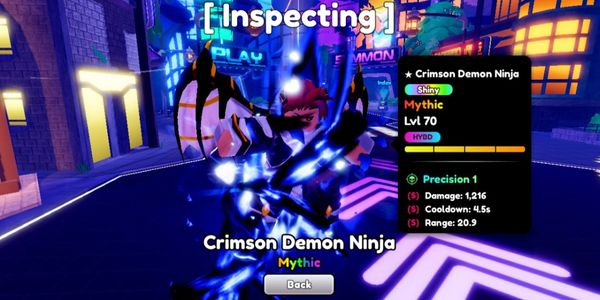 Buy Unit Shiny Crimson Demon Ninja (EVO MAX Precision 1 Triple S Stats ...