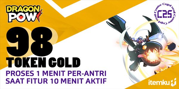 Buy Top Up 98 Token Gold Dragon POW 2852037 | itemku