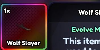 Beli Item Wolf Slayer Evo item Anime Last Stand Anime Defenders Roblox ...