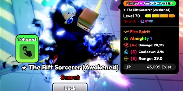 Buy Unit The rift sorcerer Almighty - Anime defender Anime Defenders ...