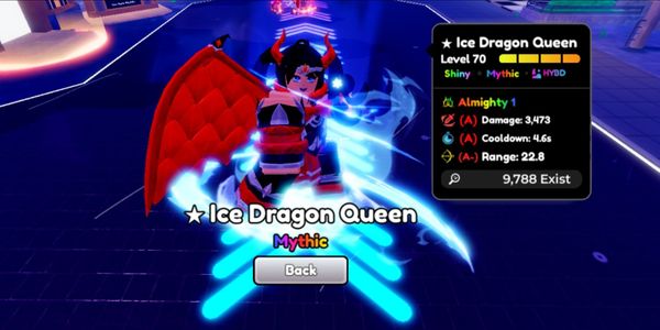 Buy Unit Almighty Shiny Ice Dragon Queen (Evolve) - Anime Defenders ...