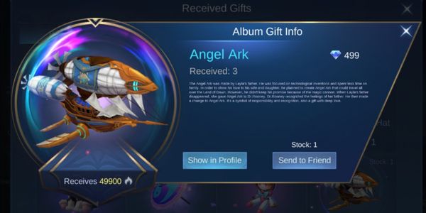 Buy Gift Item Angel Ark Mobile Legends 2885701 | itemku