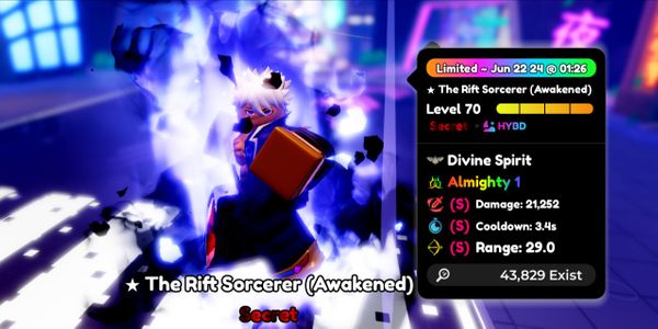 Buy Unit Almighty 1 The Rift Sorcerer (Awakened) / Gojo (S S S) | Anime ...