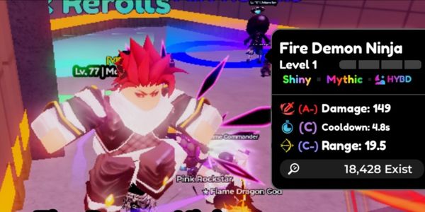 Beli Unit Shiny Fire Demon Ninja Anime Defenders Terlengkap dan ...