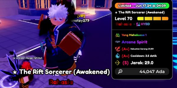 Buy Unit ALMIGHTY THE RIFT SORCERER (GOJO) EVO - Anime Defenders Anime ...