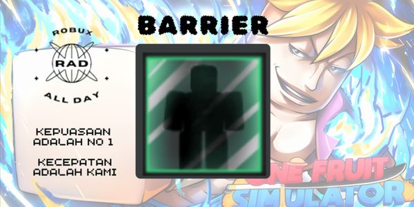 Buy Item BARRIER PERMANENT- ONE FRUIT SIMULATOR Roblox 2890047 | itemku
