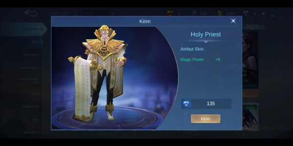 Buy Skin Holy Priest (Skin Estes) Mobile Legends 2891072 | itemku