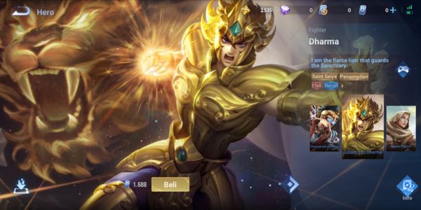 Buy Gift Skin Golden Leo Dharma Skin (Dharma) Honor Of Kings 2893459 ...