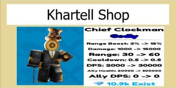 Buy Others (GODLY) Chief Clockman - Toilet Tower Defense Toilet Tower ...
