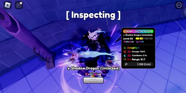 Beli Unit SHADOW DRAGON ( UNLOCKED ) ALMIGHTY Anime Defenders ...