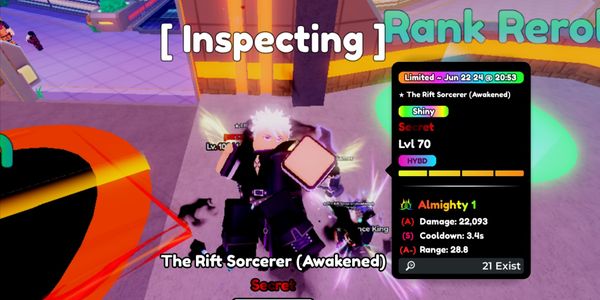 Buy Unit Shiny Almighty Gojo Anime Defenders Roblox 2853170 | itemku