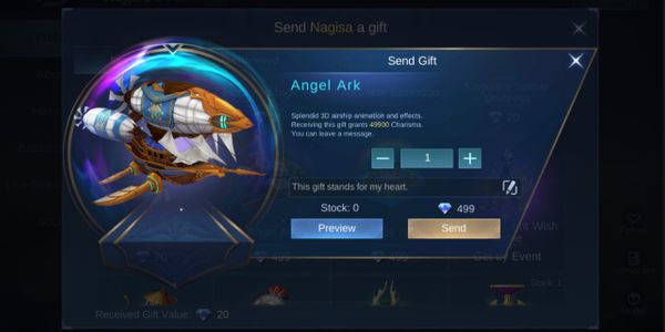 Buy Gift Item Angel Ark Mobile Legends 2852827 | itemku