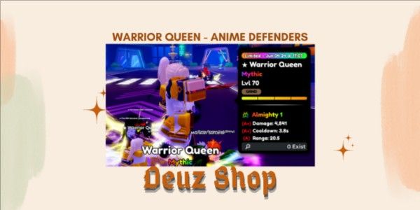 Buy Unit Almighty Warrior Queen - Anime Defenders Anime Defenders ...
