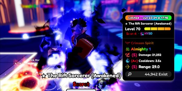 Buy Unit Almighty The Rift Sorcerer (Awakened) Anime Defenders Roblox ...