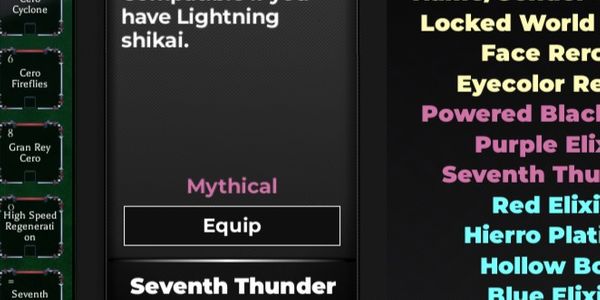 Buy Item Seventh Thunder - type soul // RBL 2897082 | itemku