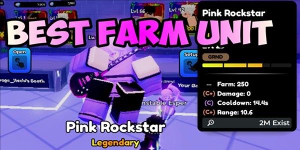 Buy Unit Shiny Pink Rockstar - Anime Defender Anime Defenders Roblox ...