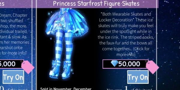 Buy Item Princess starfrost figure skates Royale High 2855778 | itemku
