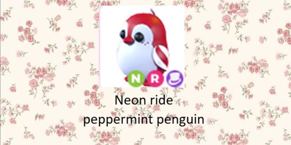 Beli Pet neon ride peppermint penguin Adopt Me Roblox Trading Hub ...