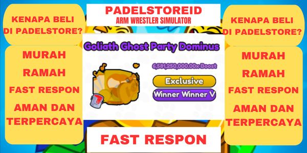Buy Pet Goliath Ghost Party Dominos (6.5B Boost MAX LVL 250) | Arm ...