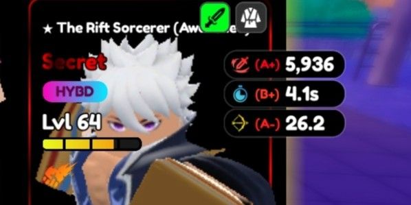 Beli Unit *The Rift Sorcerer / Gojo (Awakened) Good stats Random Traits ...