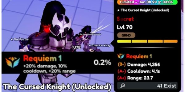 Beli Unit The Cursed Knight / Igris Secret - Anime Defenders Anime ...