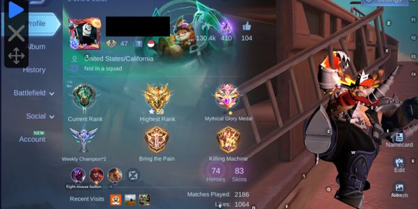 Buy Account (252) Mlbb Account Skin Epic Franco, Rafaela, AS Esme ...