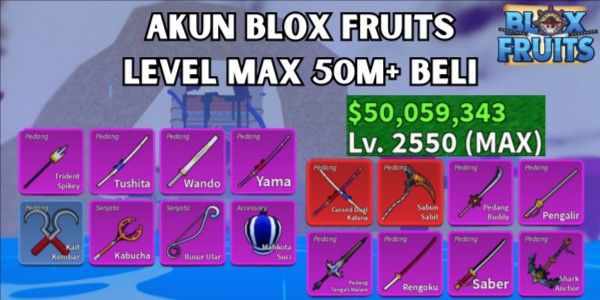 Buy Account Blox Fruits Account Level Max Blox Fruits 2866398 | itemku