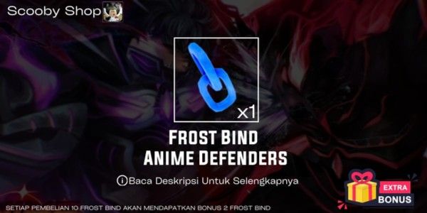 Beli Item Frost Bind - Anime Defenders Anime Defenders Roblox ...