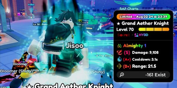 Beli Unit ALM Aether Knight EVO S/A+/B+ Anime Defenders Roblox ...