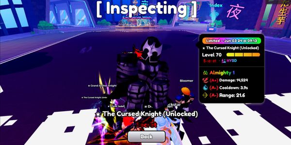 Buy Unit Almighty Igris / The cursed knight (unlocked) | Anime defender ...