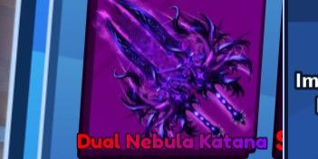 Buy Limited Swords Blade Ball Skins Dual Nebula Katana set Blade Ball ...