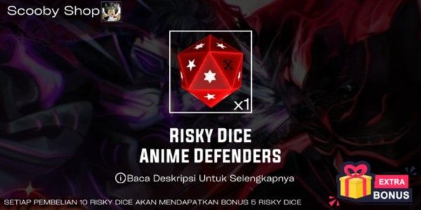 Beli Item Risky Dice - Anime Defenders Anime Defenders Roblox ...