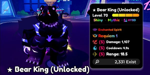 Buy Unit Shiny Bear King Unlocked (Shiny Bear King Evo) GOOD STATS ...