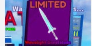 Buy Limited Swords Wavelight Greatblade LIMITED Blade Ball 2916914 | itemku