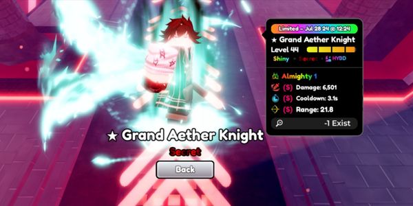 Buy Unit Almighty Shiny Grand Aether Knight (Evolve) - Anime Defenders ...