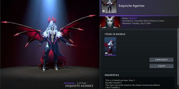 Buy Item Gift Exquisite Agonies (Queen of Pain Set) Crownfall 2024 ...